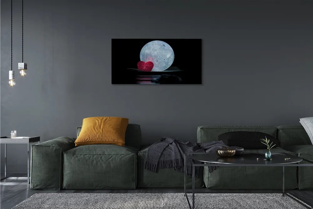 Obrazy na plátně Srdcem Měsíce 120x60 cm