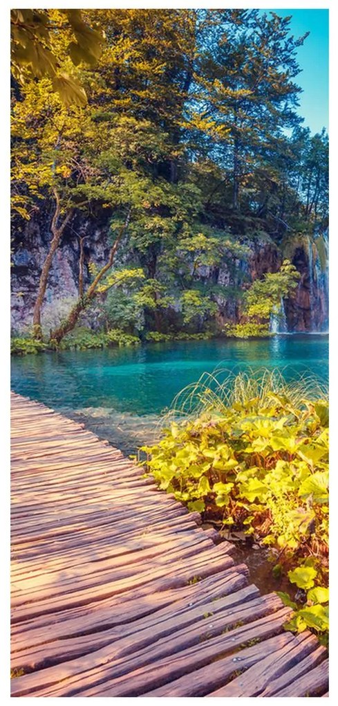 Fototapeta na dveře - Jezero Plitvice (95x205cm)