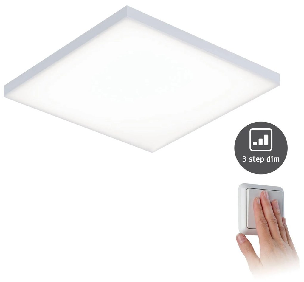 Paulmann Velora LED panel 3-step-dim, 29,5x29,5 cm