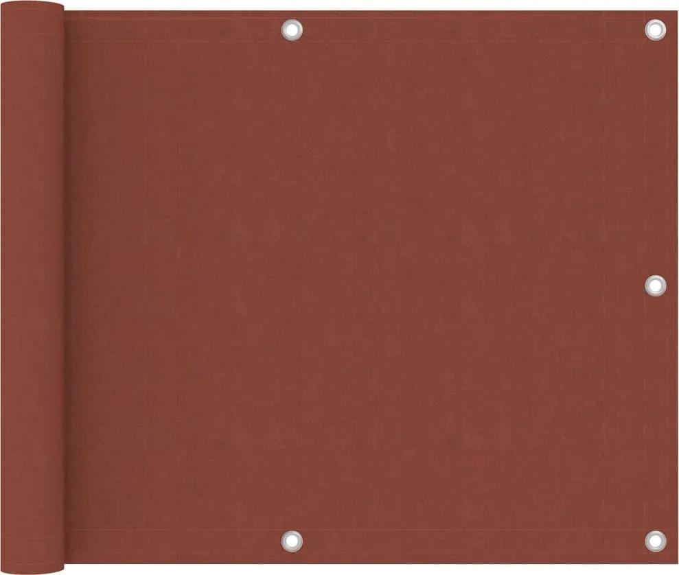 vidaXL Balkónová zástěna 75 x 300 cm oxfordská látka [134900] Barva: Červená