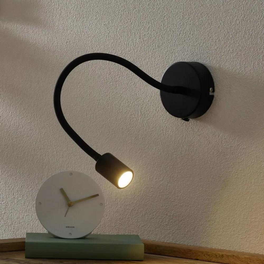 Ideal Lux Nástěnné LED svítidlo Focus-1 ap, Ø 10 cm Barva: Černá