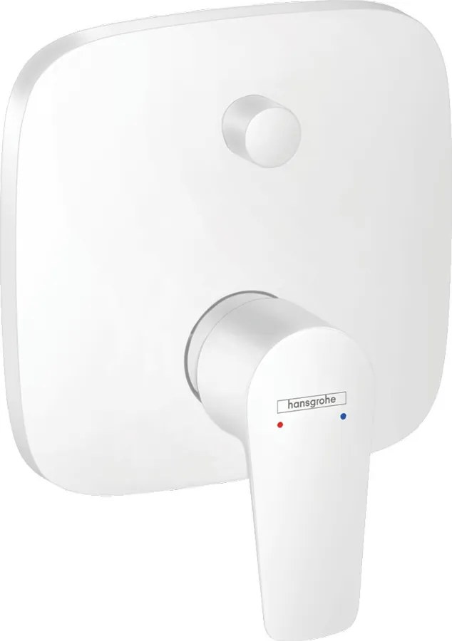 Hansgrohe Talis E, páková vanová baterie pod omítku s přepínačem pro 2 tělesa, bílá matná, 71745700