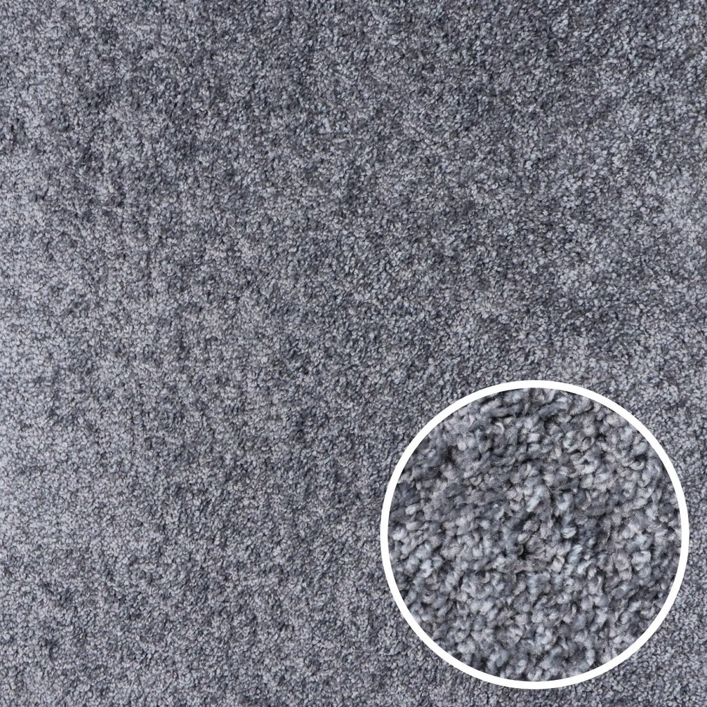 Condor Carpets, Metrážový koberec Bali 075, na míru, šíře 4m, šedá, filc, dětský pokoj