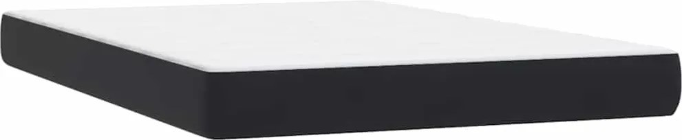 Box spring postel s matrací černá 160x210 cm samet 3316313