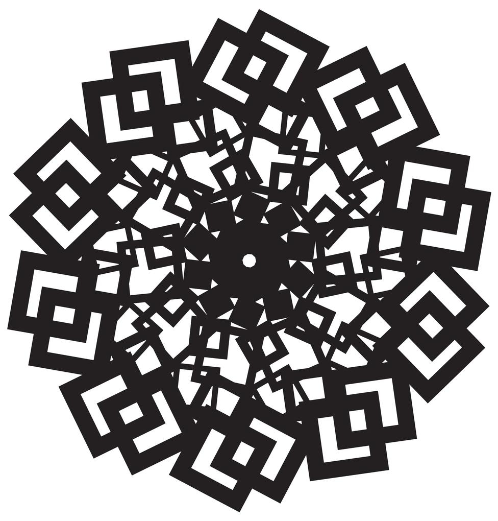 Mystická mandala - dřevěný obraz na stěnu od 2opice.cz Materiál: DUB SONOMA, Velikost (mm): 350 x 350