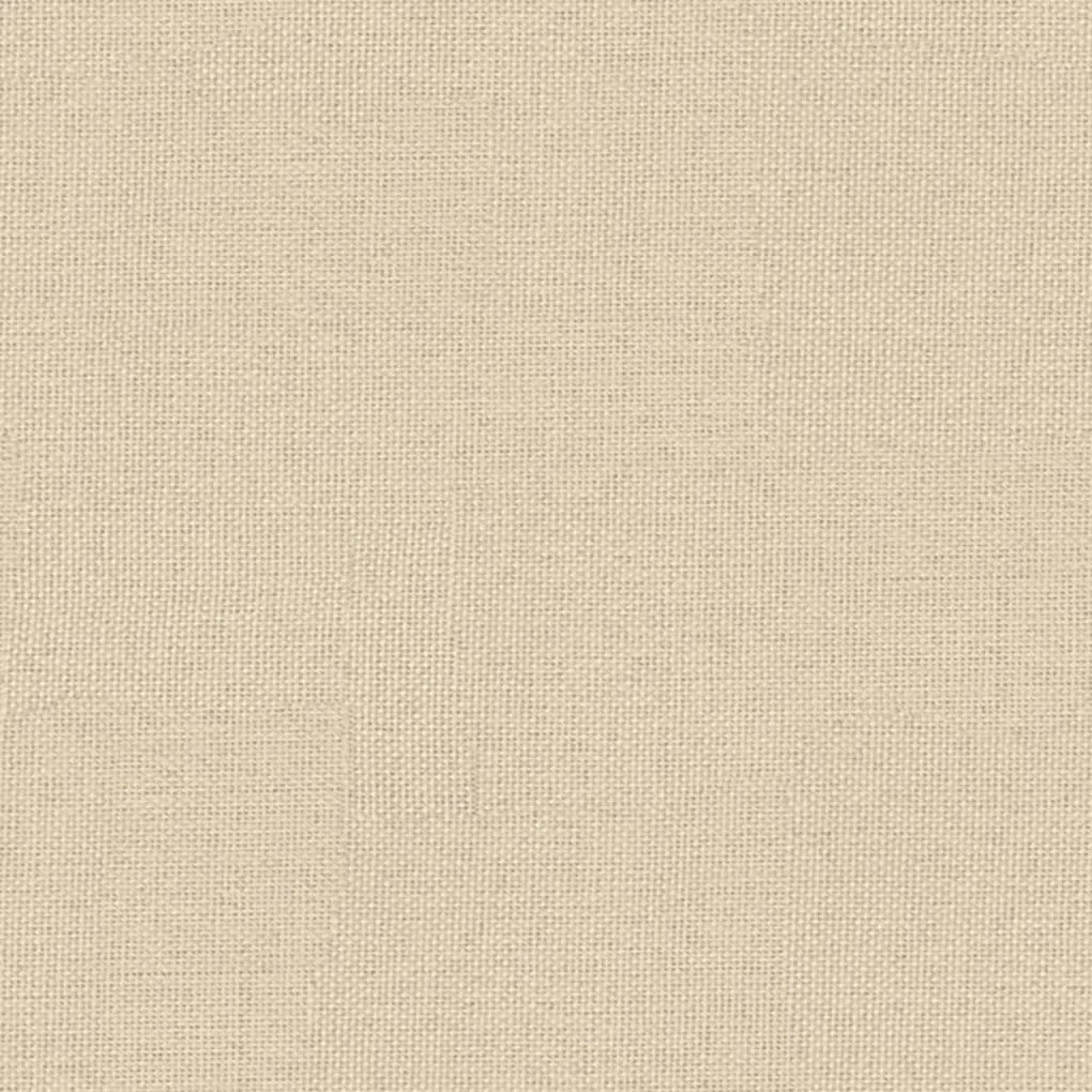 vidaXL Masážní křeslo krémové textil