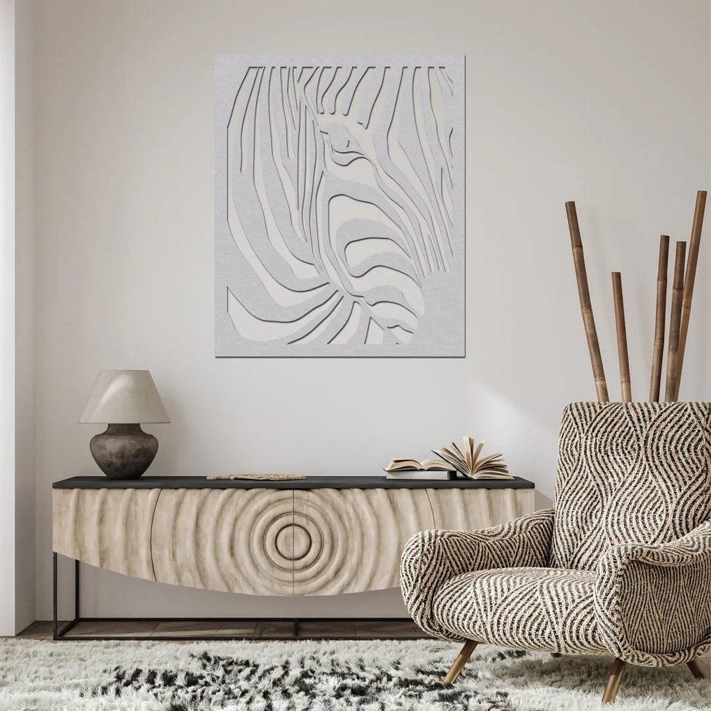 dřevo života Dřevěný obraz na zeď ZEBRA Zvolte rozměr (cm): 40x48, Zvolte barvu dekoru: Černá