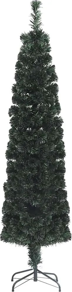 Umělý úzký vánoční stromek se stojanem 120 cm optické vlákno 328443