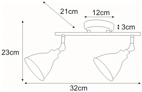 Nástěnné svítidlo K-8005-2 WH z řady WATSO WHITE