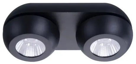 LED bodové světlo Ojos 2 černé
