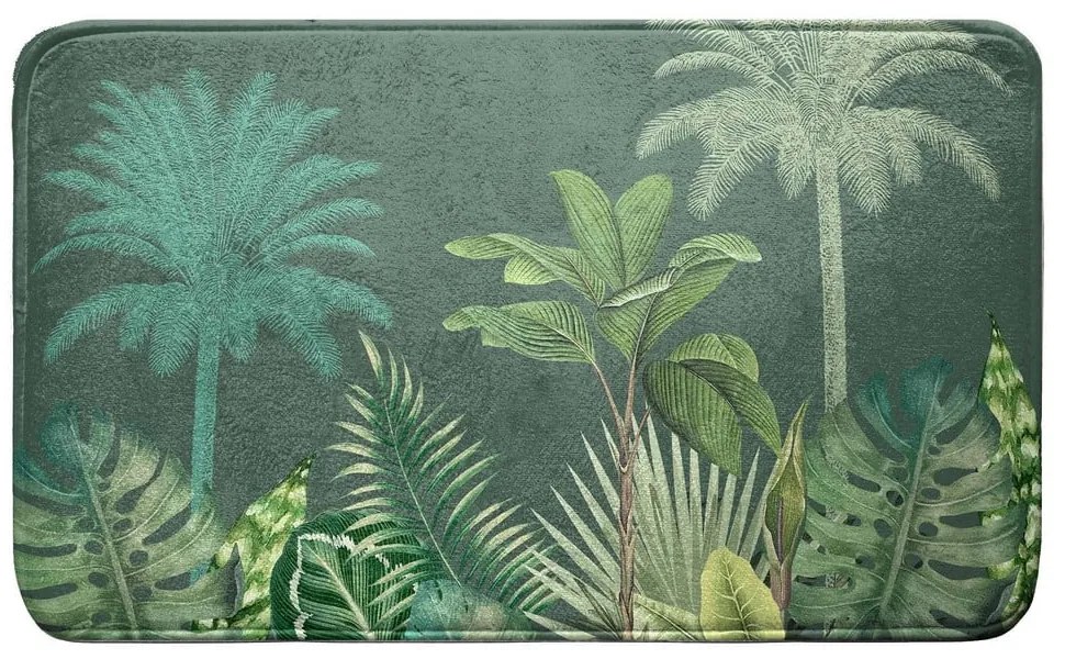 Zelená koupelnová předložka 45x75 cm Vagabonde – douceur d'intérieur