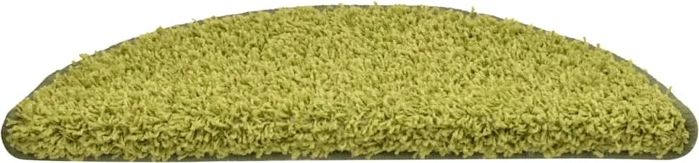 Schodové rohože 30 ks 56 x 17 x 3 cm zelené půlkulaté 3365810