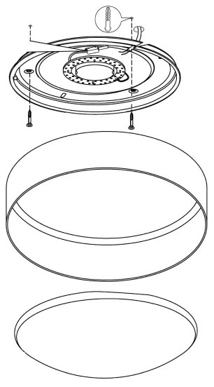 Eglo 93949 - LED stropní svítidlo PALOMARO LED/12W/230V