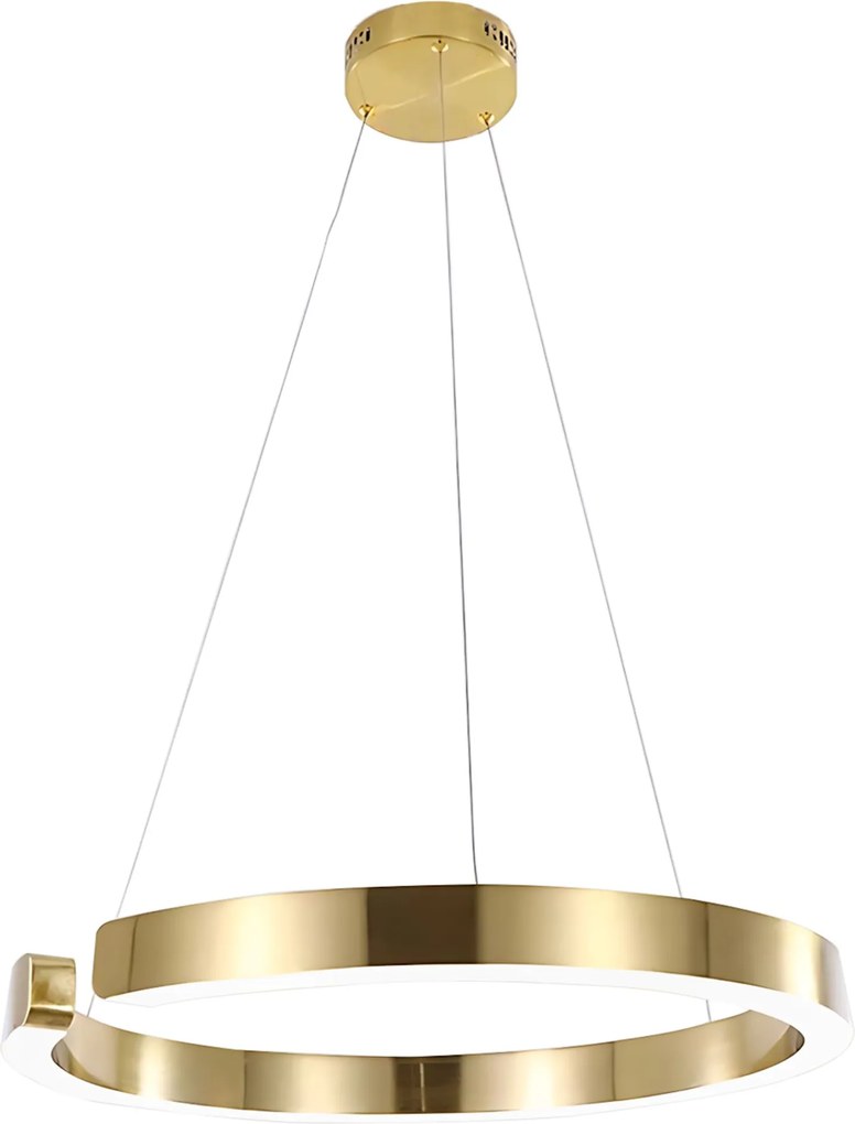 Toolight Toolight, LED stropní osvětlení 60cm, 60W, 3000K, LHJ053-CP1 C, zlatá matná, OSW-50027
