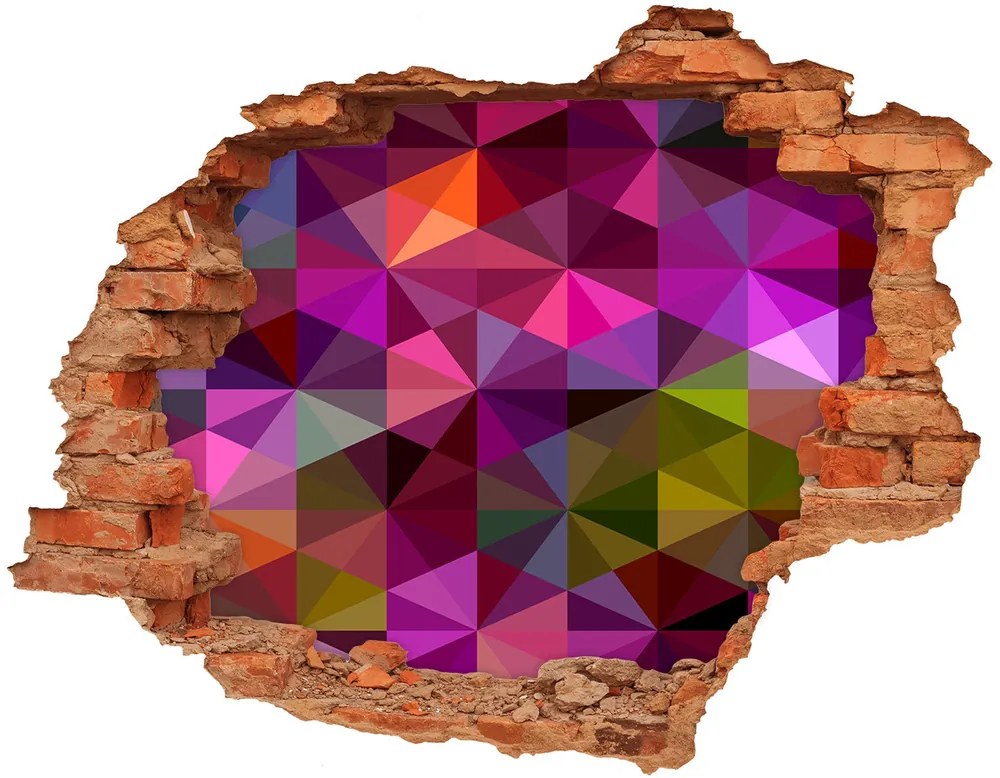 Wallmuralia Díra 3D fototapeta nálepka Abstrakce vlny 90x70 cm