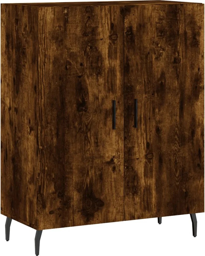 Skříň highboard kouřový dub 69,5 x 34 x 180 cm kompozitní dřevo 3198230