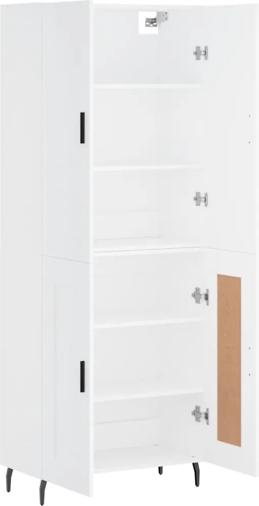 Skříň highboard bílá 69,5 x 34 x 180 cm kompozitní dřevo 3195803