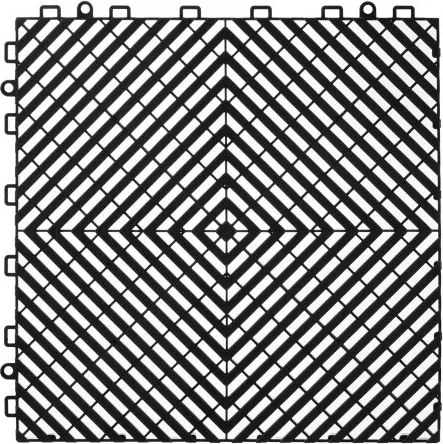 Drenážní rohož Modulární zámkový polštář 30,5 × 30,5 cm Drenážní podlahová dlažba