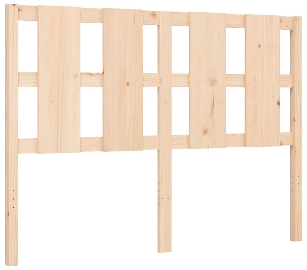Rám postele s čelem 140 x 190 cm masivní dřevo,  3192211