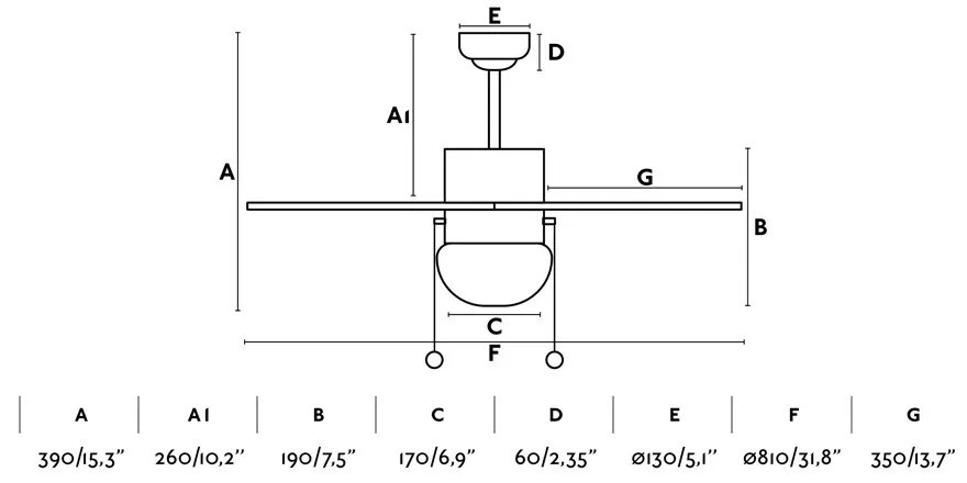 FARO PALAO 33186 31,8“ šedá/šedá Reverzní stropní ventilátor