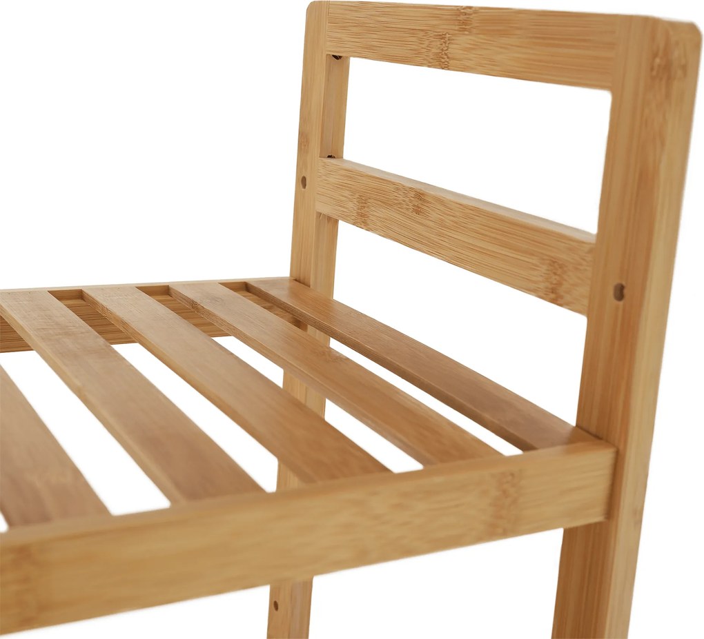 3-policový regál, přírodní bambus, FIORE TYP 1