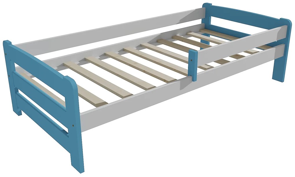 Vomaks Dětská postel se zábranou VMK009D KIDS Rozměr: 70 x 160 cm, Barva: barva modrá