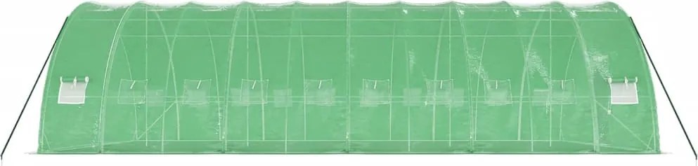 Skleník s ocelovým rámem zelený 60 m² 10 x 6 x 2,85 m 3188108