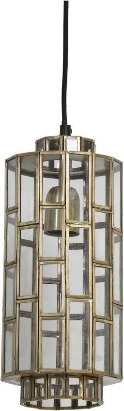 Závěsné svítidlo v bronzové barvě se skleněným stínidlem Søstrene – Light & Living