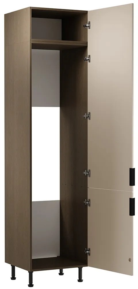 SORENTO bz | vysoká skříňka D60ZLN na vestavnou lednici | 60 cm | PRAVÁ | baltic/béžová