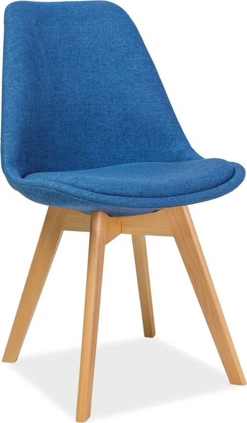 Casarredo Jídelní židle DIOR buk/modrá
