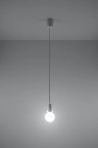 Lustr SOLLUX Diego 1 E27 1x60W bez zdroje SL.0569 bílá