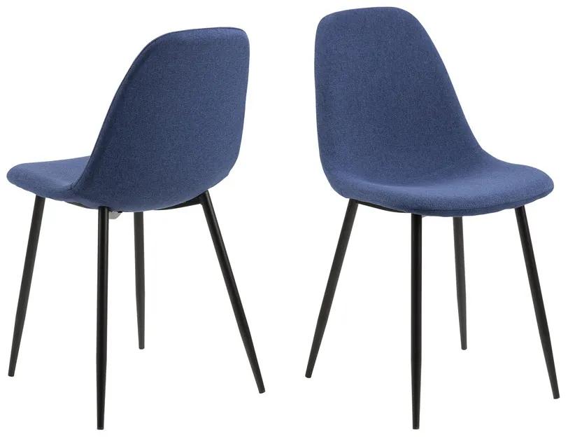 Designová jídelní židle Alphonsus modrá
