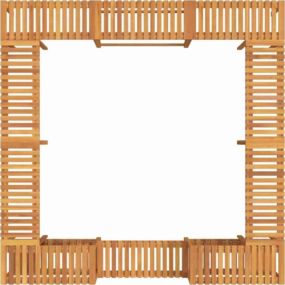 vidaXL Obložení vířivky Hnědá 255 x 255 x 55,5 cm [3334765]