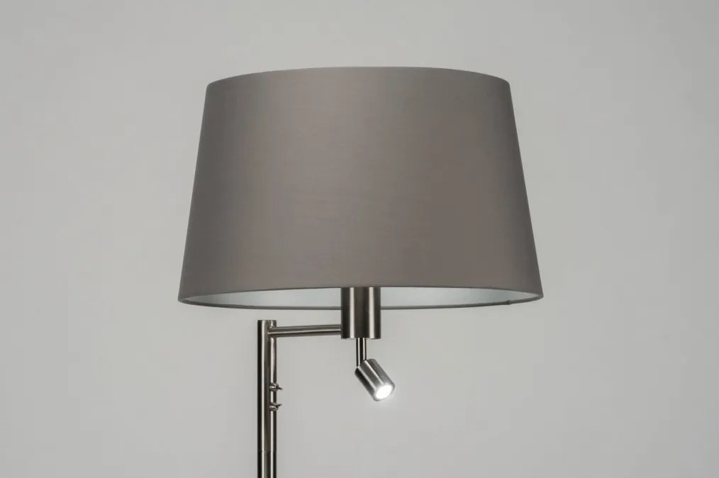 Stojací designová šedá lampa La Scale Grey Nuo