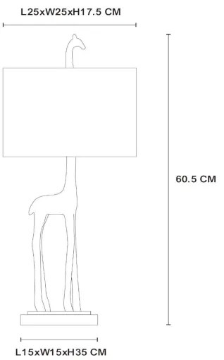 Lucide 10506/81/02 - Stolní lampa EXTRAVAGANZA MISS TALL 1xE27/60W/230V zlatá