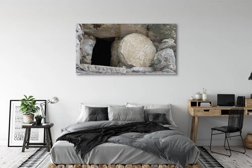 akrylový obraz Jeskyně 140x70 cm