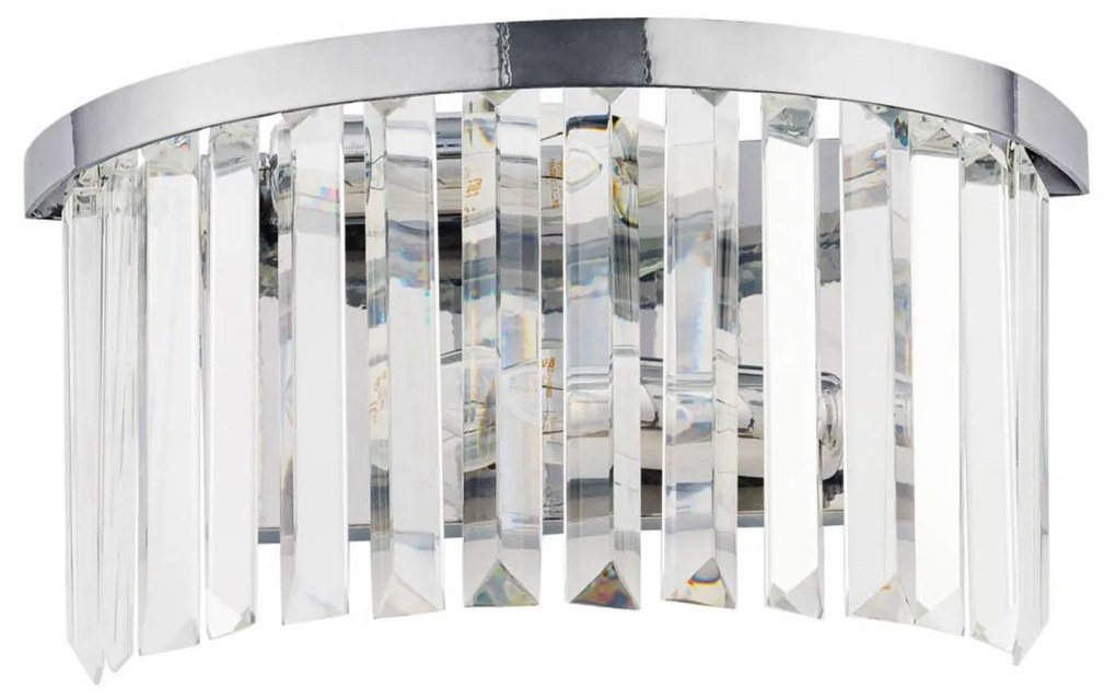 Nástěnné svítidlo Cristal, transparentní/stříbrné