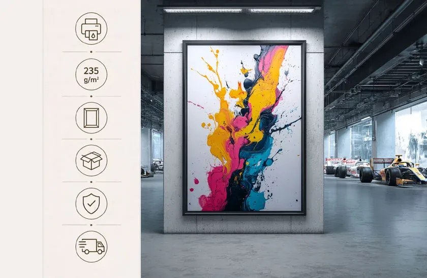 Barevná energie - obraz - Moderní abstrakce plná dynamiky 41 - 40 x 50 cm - 499 Kč