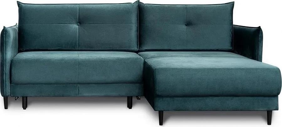 Casarredo - Komfort nábytek Rohová sedací souprava LASTRONI rozkládací s úložným prostorem, pravá, látky A1 | potah: rosario 53,barva: N12 bílá
