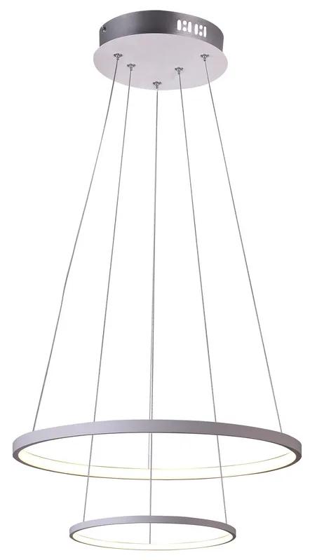 Závěsná lampa LUNE 40W Stříbrná