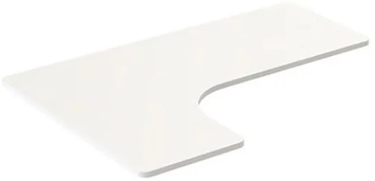 Lama Plus Deska stolu rohová ERGODESK CORNER— 160x110-60x2,5 cm, laminovaná dřevotříska akát