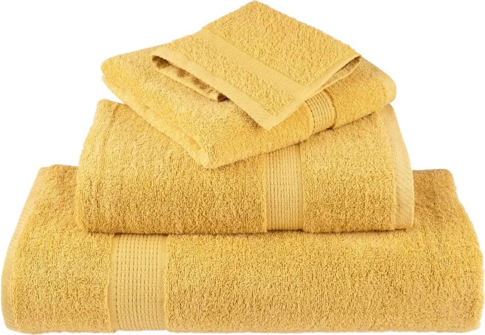 Prémiové ručníky SOLUND 2 ks zlaté 100x200 cm 600 g/m² 137293