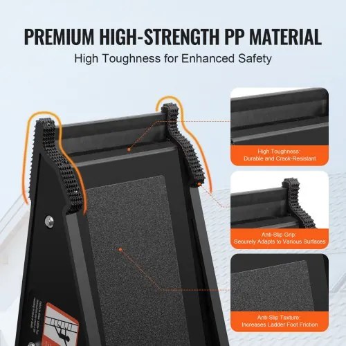 Ladder Levler 172,4 kg Load PP Leveling Nářadí s úložným prostorem pro nerovný povrch