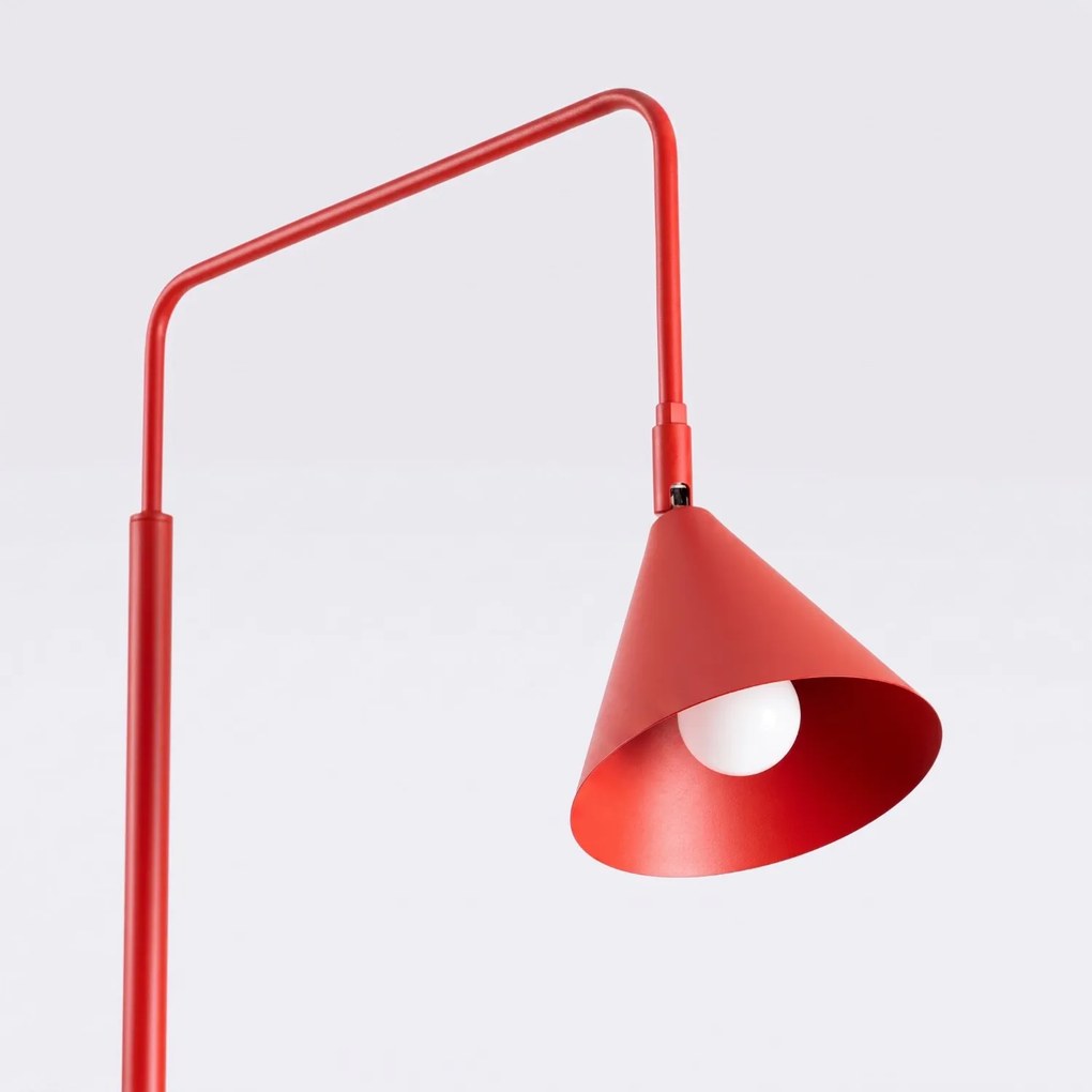 Sollux Lighting Stojací lampa NOX červená