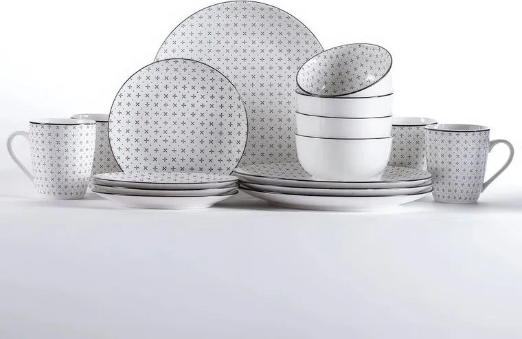 Porcelánová jídelní souprava LISBON 16 ks