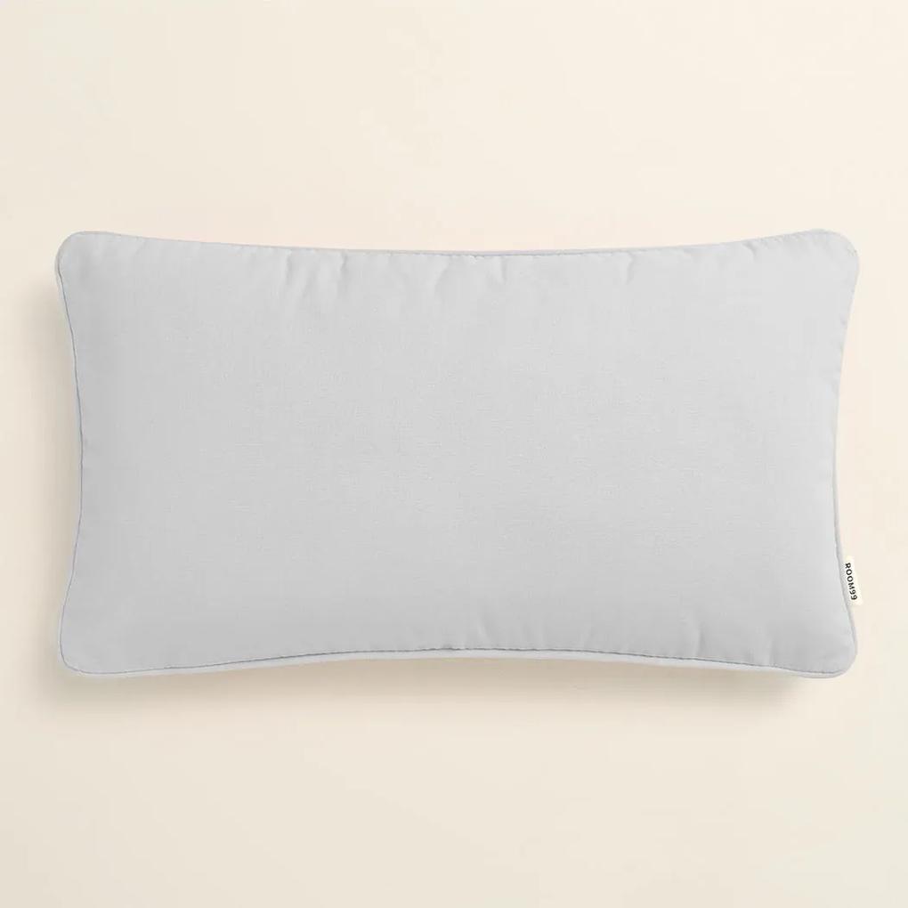 Elegantní povlak na polštář ve světle šedé barvě 30 x 50 cm