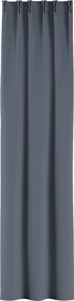 Závěs na dvojitých hačcích flex barva šedá látka zatemňovací