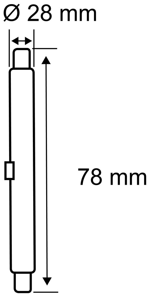 Paulmann 28836 LED žárovka, 9W 2700K R7S 78mm, stmívatelná