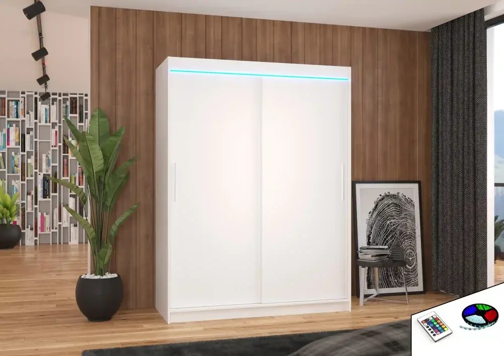 Posuvná skříň s LED osvětlením DENVER 150