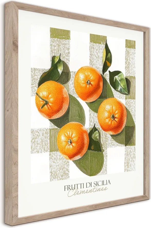Tištěný obraz s rámem 40x50 cm Mandarines – Styler
